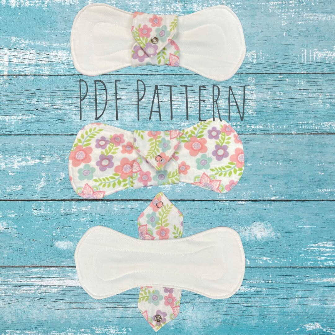 PDF PATTERN - Fabric Maxi-pad - Feminine Sanitary Napkin - DIY - Sewing ...