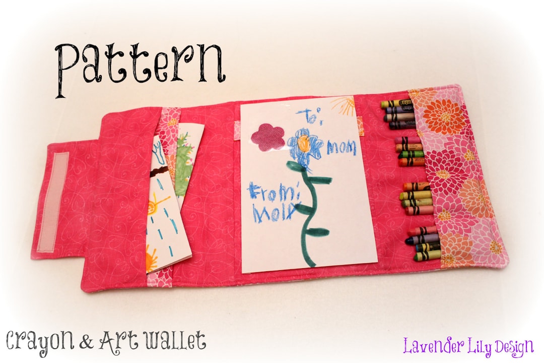 Tutorial - Pdftri-fold Crayon Organizer Pattern- Kids - Crayon Holder ...