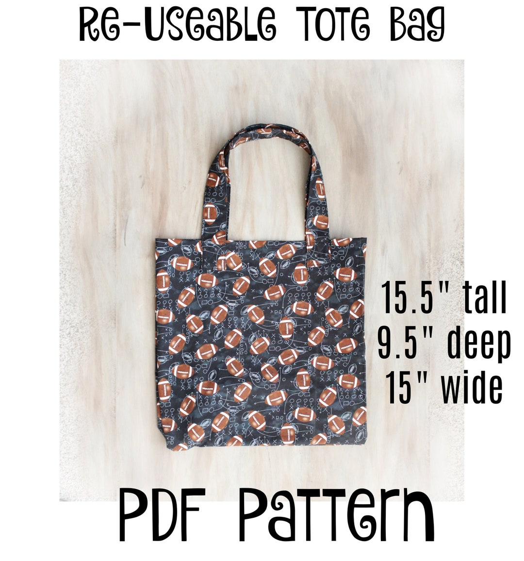 PDF Tutorial/pattern Tote Bag Grocery Bag Snow Bag Step by Step ...