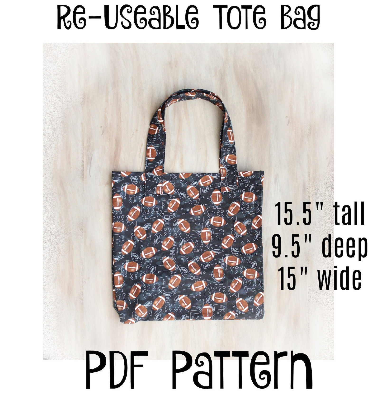 PDF Tutorial/pattern - Tote Bag - Grocery Bag - Snow Bag - Step by Step ...