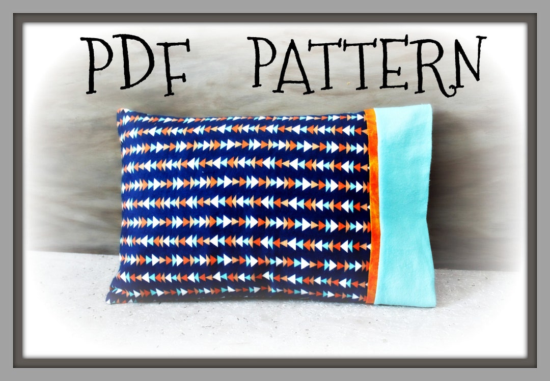 Sewing PDF Tutorial -burrito Pillowcase - 4 Sizes Included (travel ...