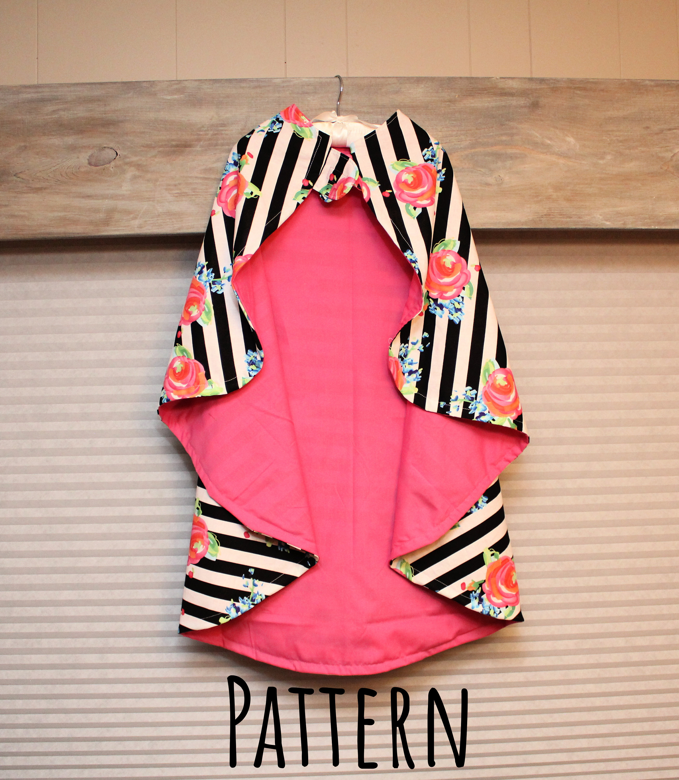 Reversible Cape PDF Pattern/tutorial DIY Video Instant - Etsy