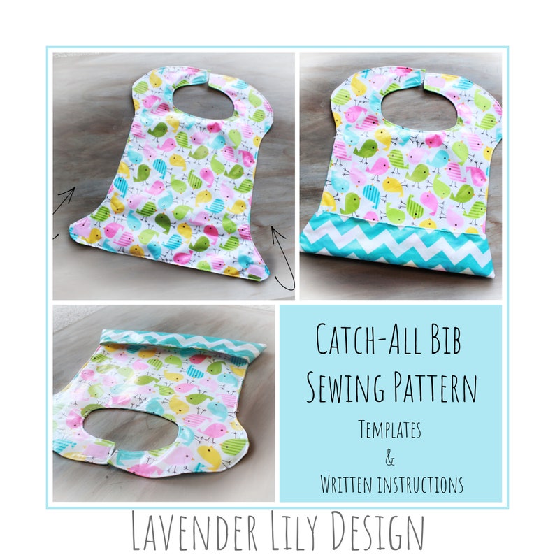 PATTERN Tutorial Catch-all Bib PDF Instant Download - Etsy