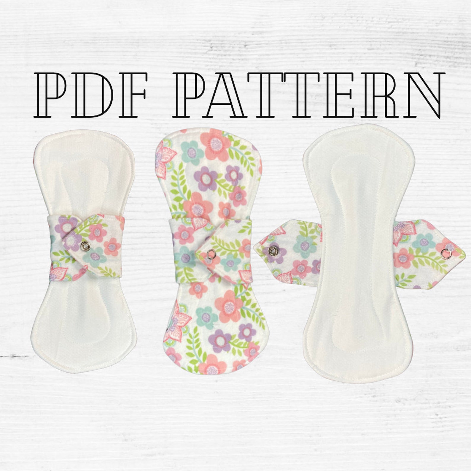 PDF PATTERN - Fabric Maxi-pad - Feminine Sanitary Napkin - DIY - Sewing ...