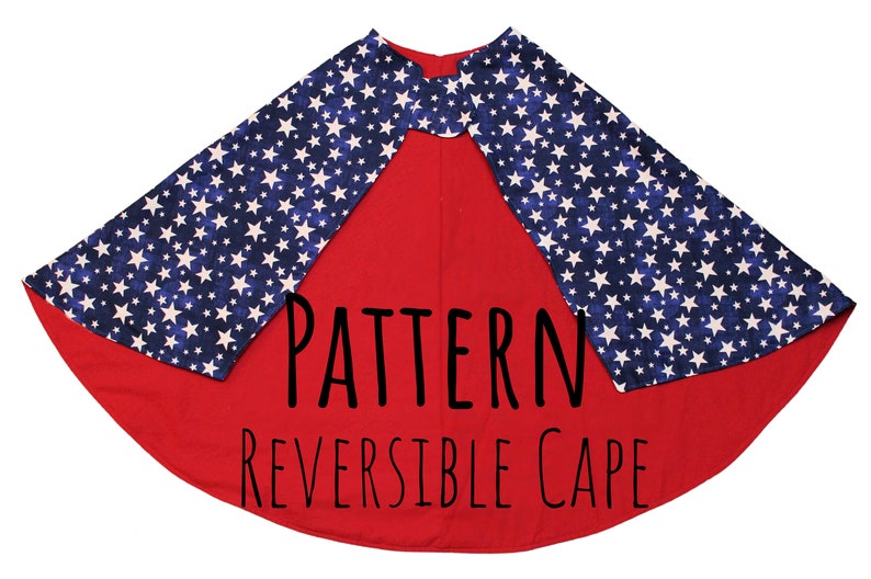 Reversible Cape PDF Pattern/video/tutorial DIY Instant - Etsy