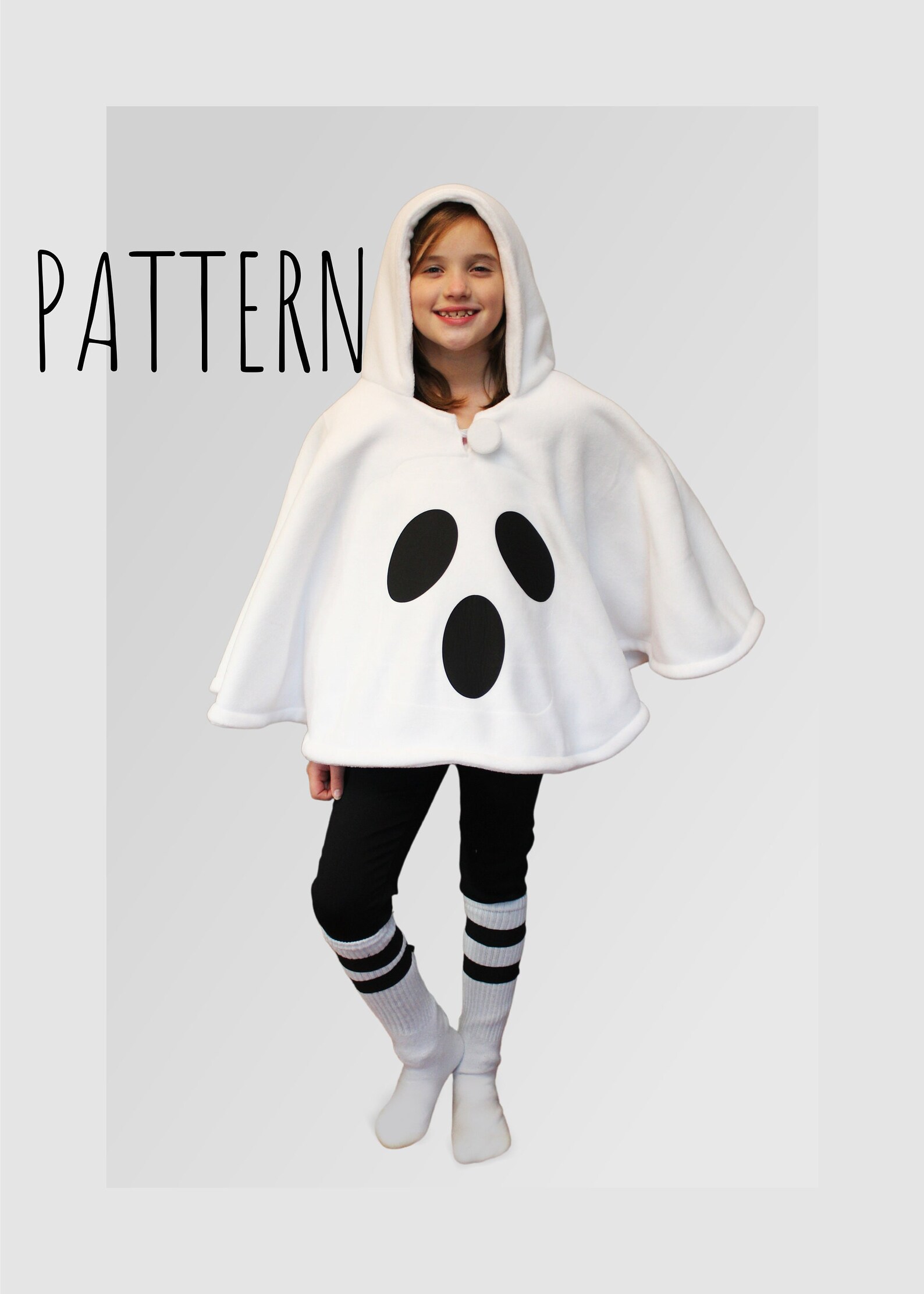 PDF Pattern/tutorial Diy-ghost Poncho - Instant Download - Poncho -6-12 ...