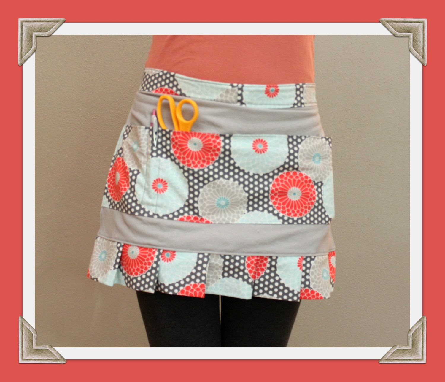 PDF Pattern - Ruffled Vendor Apron - Craft Apron - Step by Step ...
