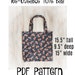 PDF Tutorial/pattern - Tote Bag - Grocery Bag - Snow Bag - Step by Step ...