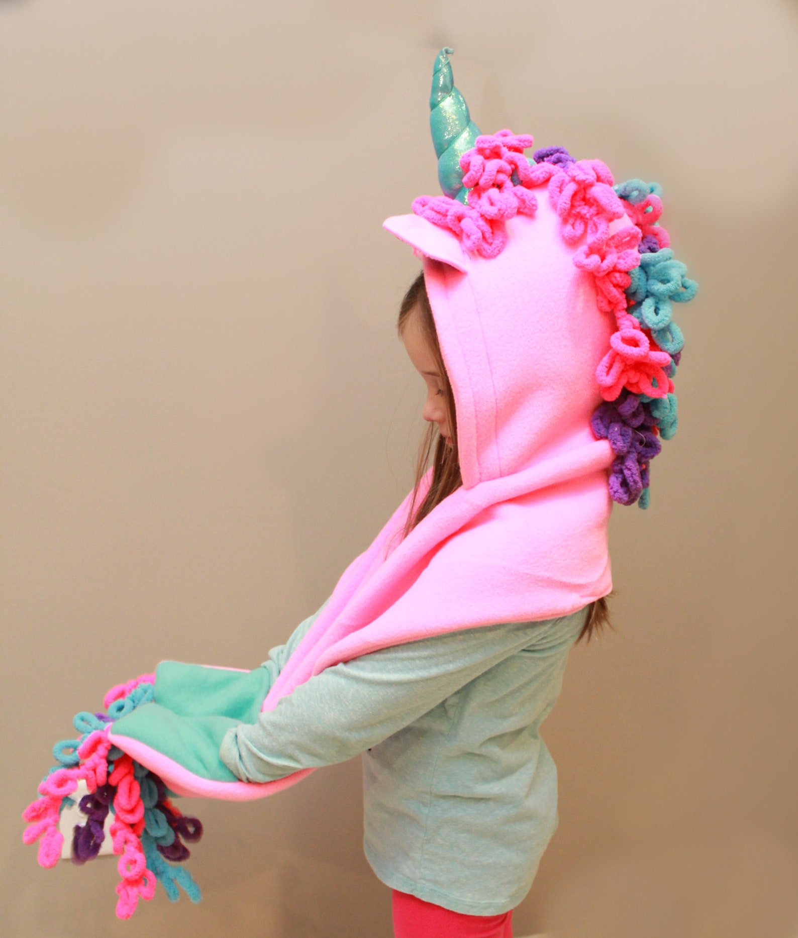 PDF PATTERN unicorn Hooded Scarf Sewing Pattern Instant - Etsy