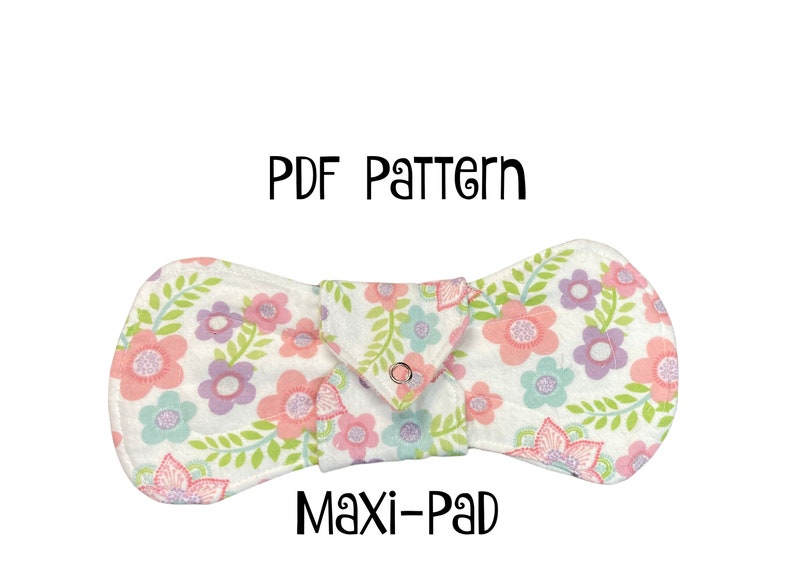 PDF PATTERN - Fabric Maxi-pad - Feminine Sanitary Napkin - DIY - Sewing ...