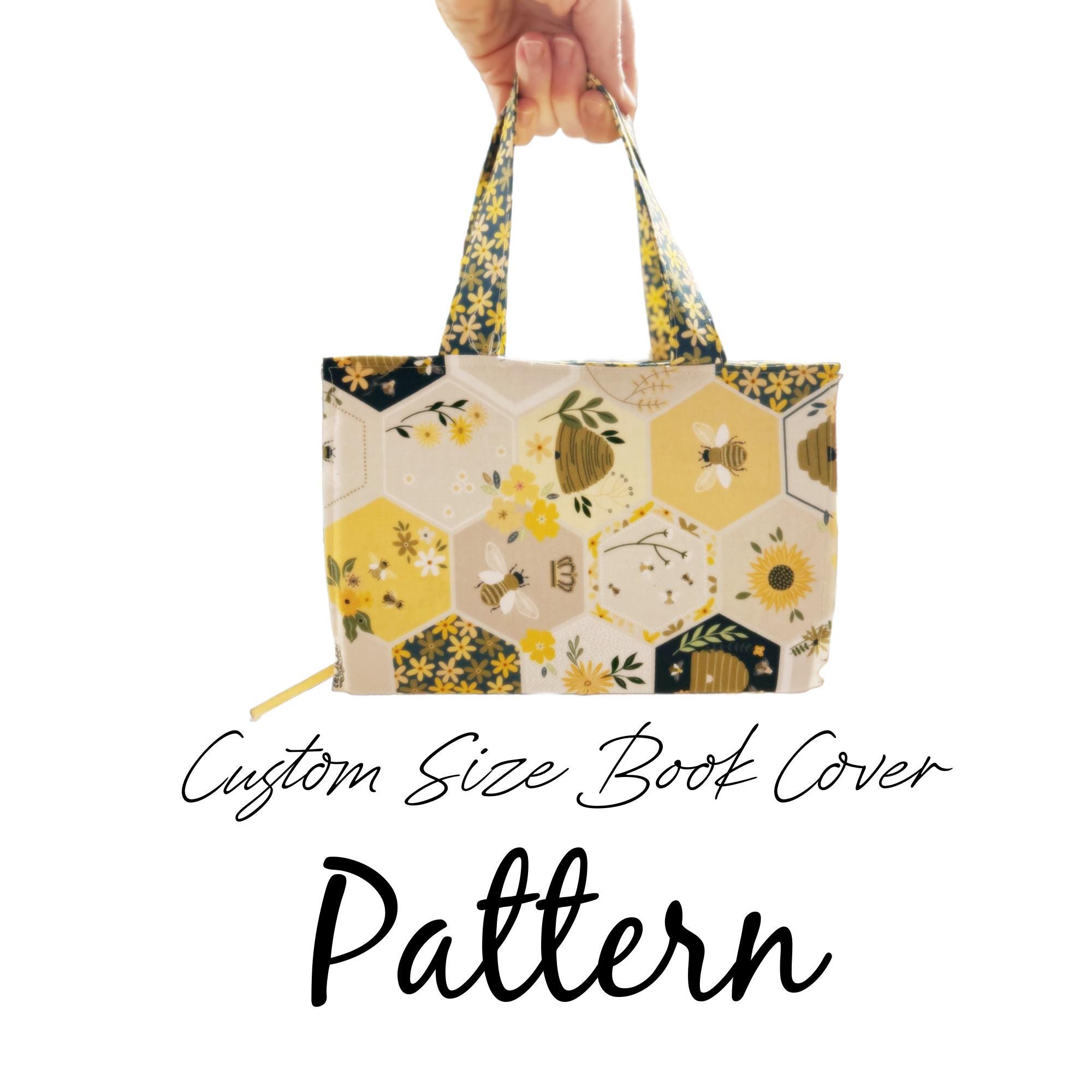 PDF Sewing Tutorial DIY Book Cover With Handles - Formula for Custom ...