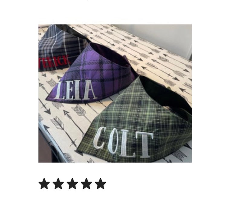 PDF Pattern/tutorial Snap Closure Pet Bandana X6 Sizes - Etsy