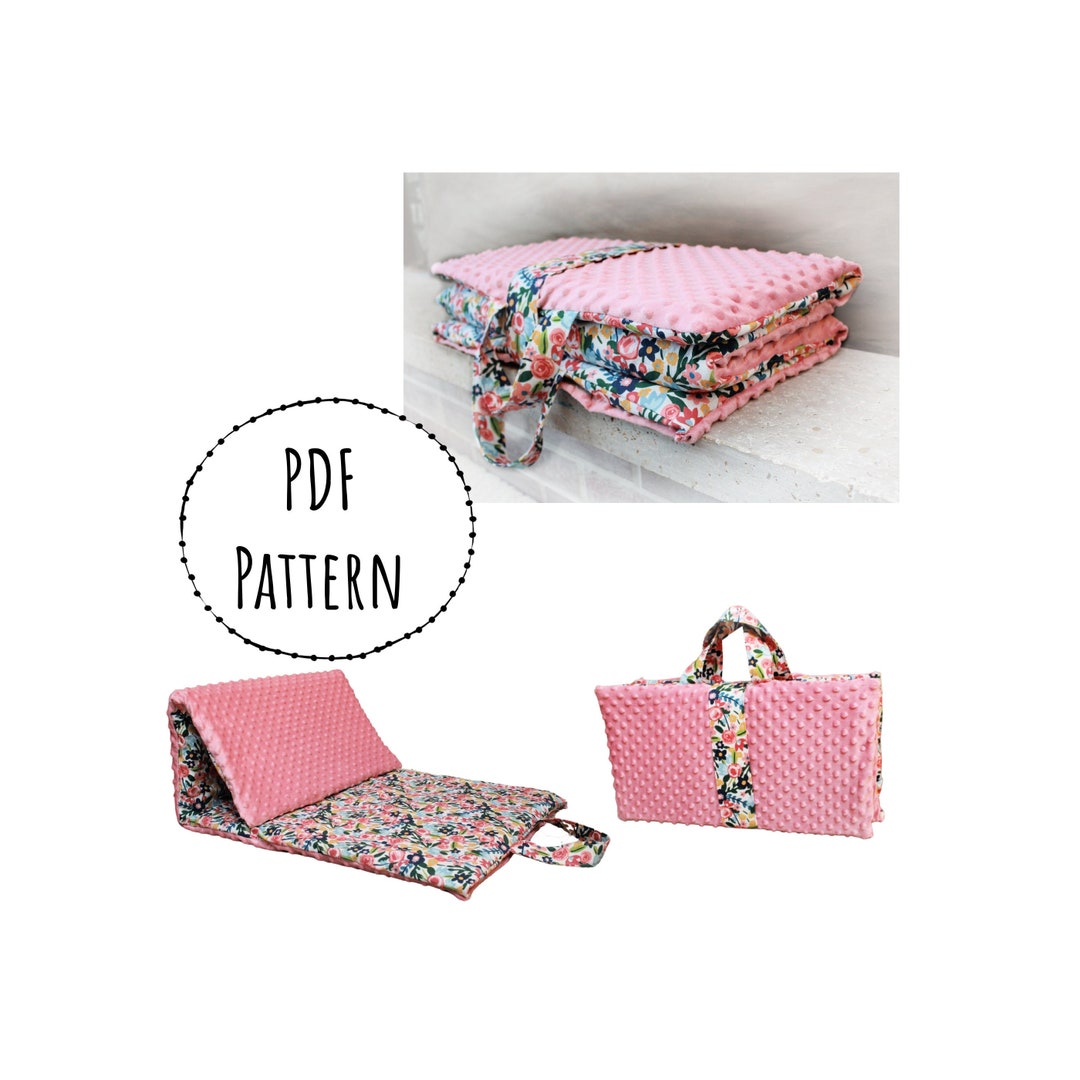 PDF Tutorial - Nap Mat Cover With Strap and Handles SEWING Pattern ...