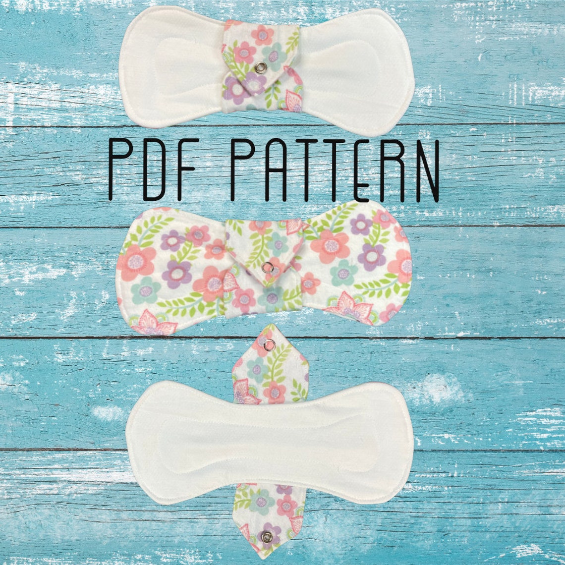 PDF PATTERN - Fabric Maxi-pad - Feminine Sanitary Napkin - DIY - Sewing ...