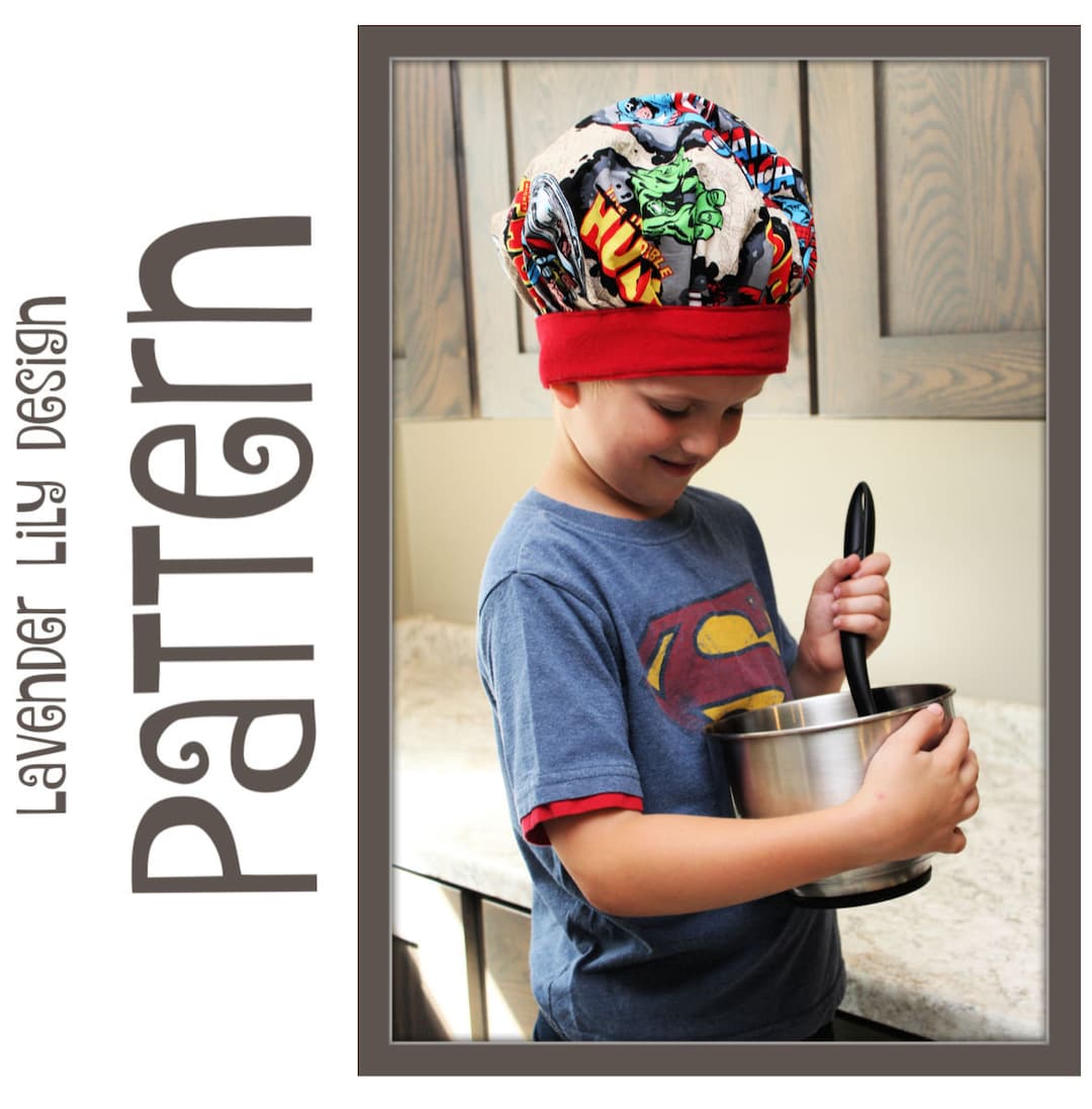 Sewing Pattern Baker's Hat - Chef's Hat - Youth - Adult - Tutorial ...