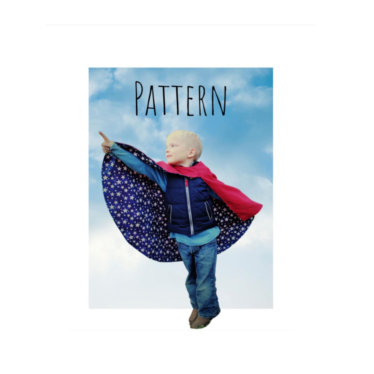 Reversible Cape PDF Pattern/tutorial DIY Video Instant - Etsy