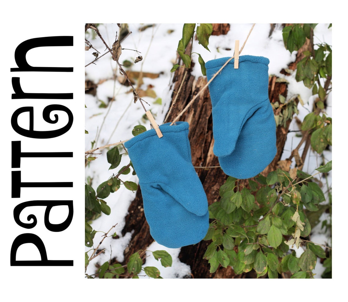 Lined Mitten PDF Pattern Instant Download 4 Sizes women | Etsy