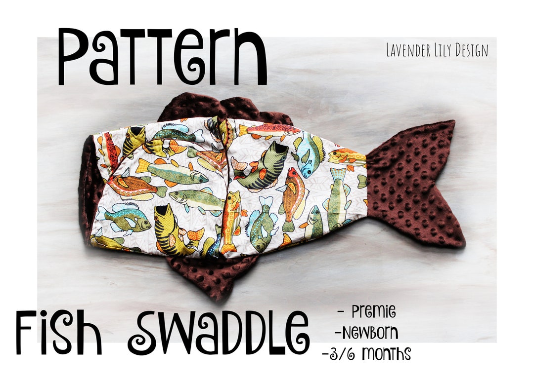 Pattern -fish Swaddle Sack - Baby Fish - Sewing - Tutorial -swaddle ...