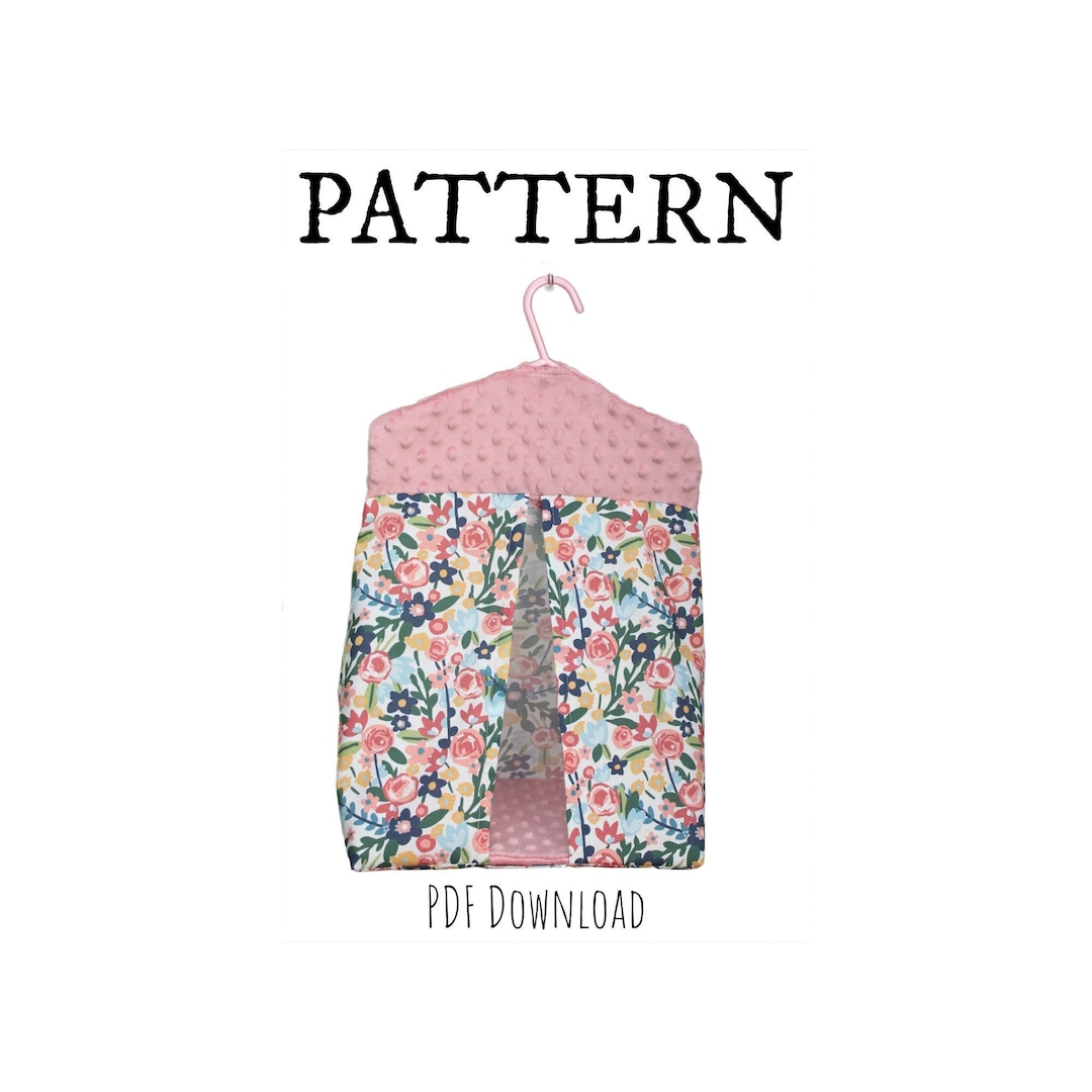 Tutorial/pattern - Hanging Diaper Caddy- PDF Instant Download - Diaper ...