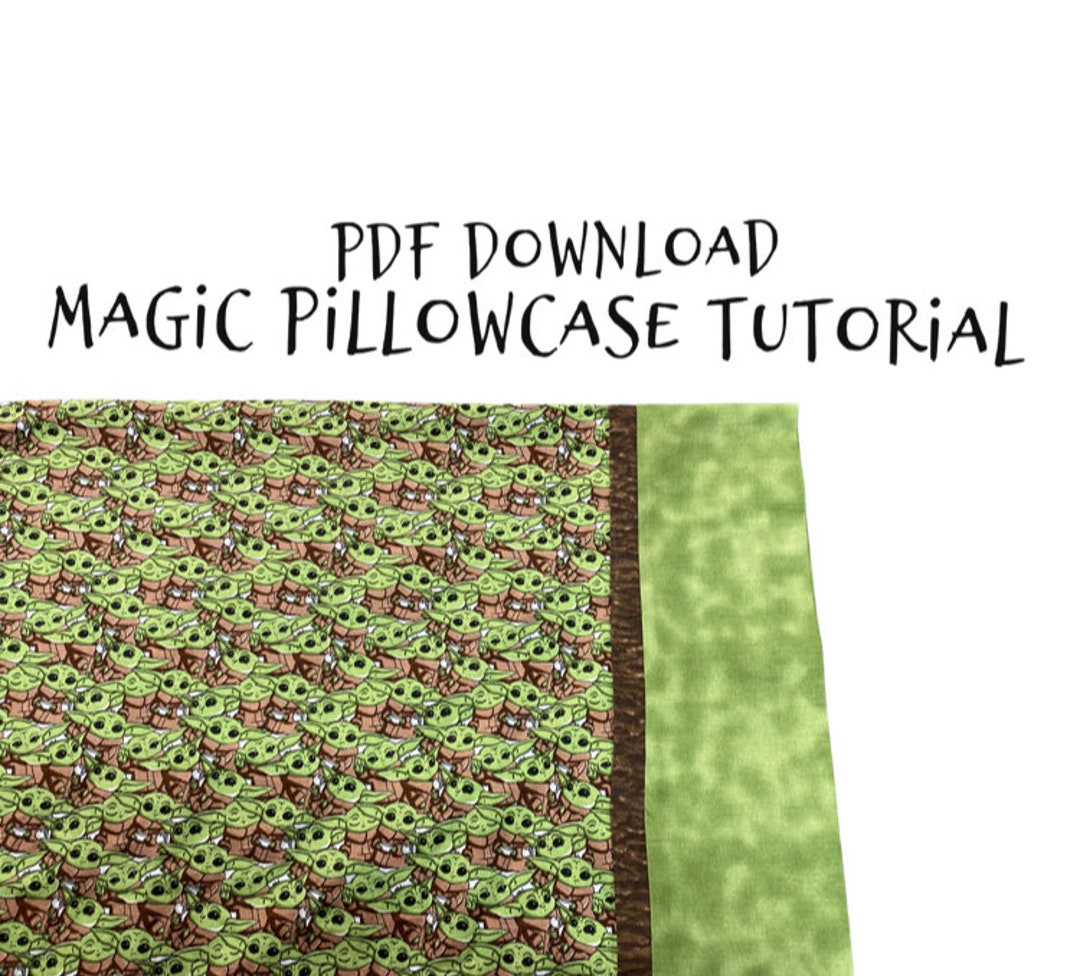 Sewing PDF Tutorial + Video -magic Pillowcase - -4 Sizes Included (travel, Standard, Queen ...