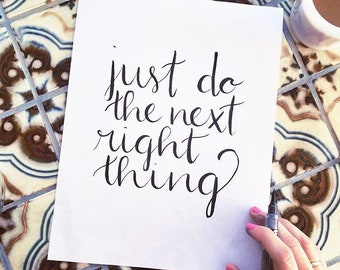 Just Do the Next Thing - Etsy
