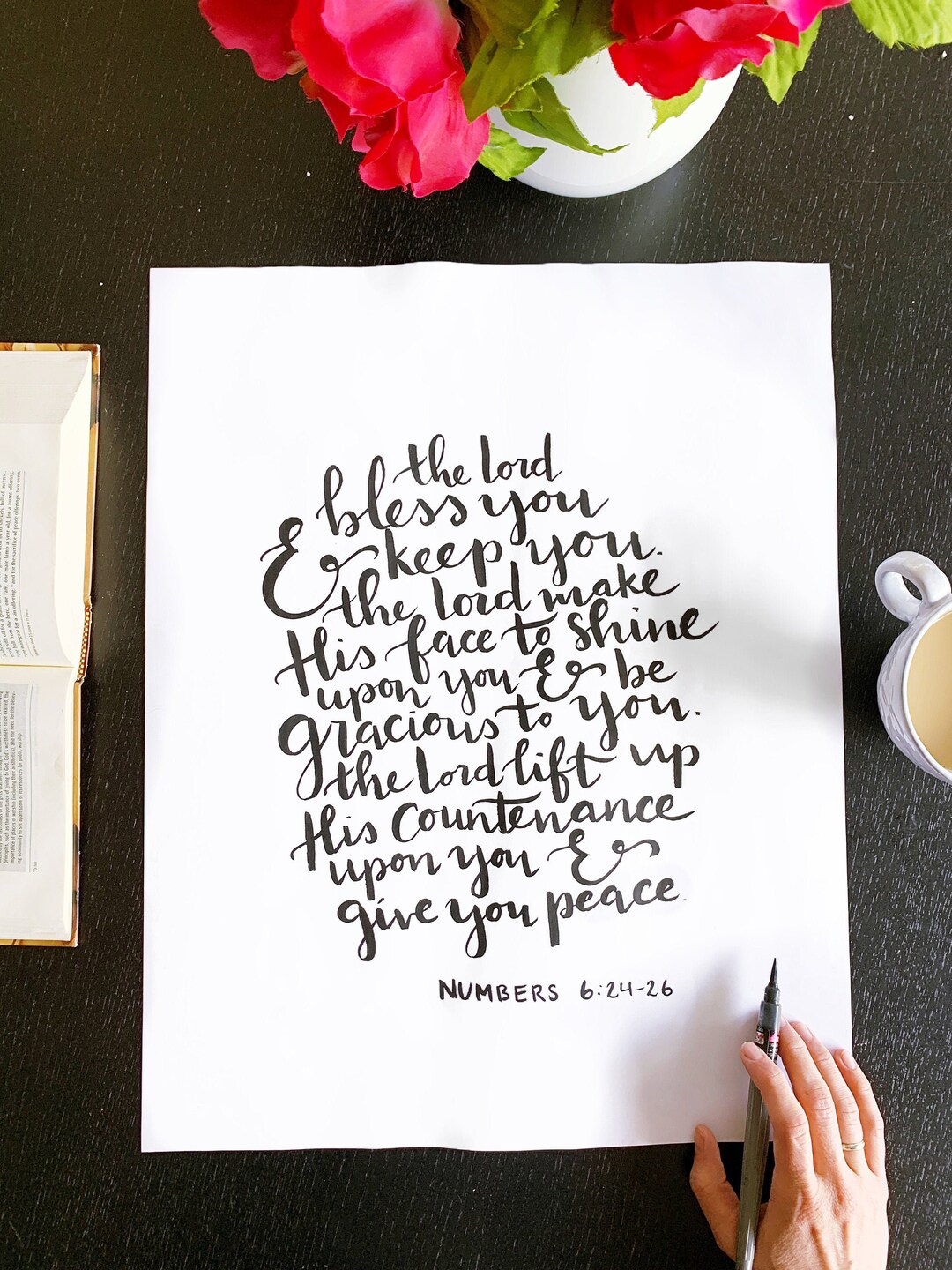 Numbers 6:24-26 Bible Verse Wall Art, the Blessing Art Print, the Lord ...