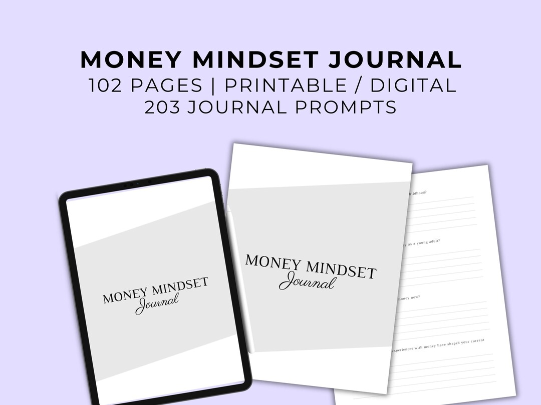 Money Mindset Journal Finance Budget Abundance Printable Digital ...