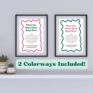 Modern Counseling Office Poster, Confidentiality Poster, School Social ...