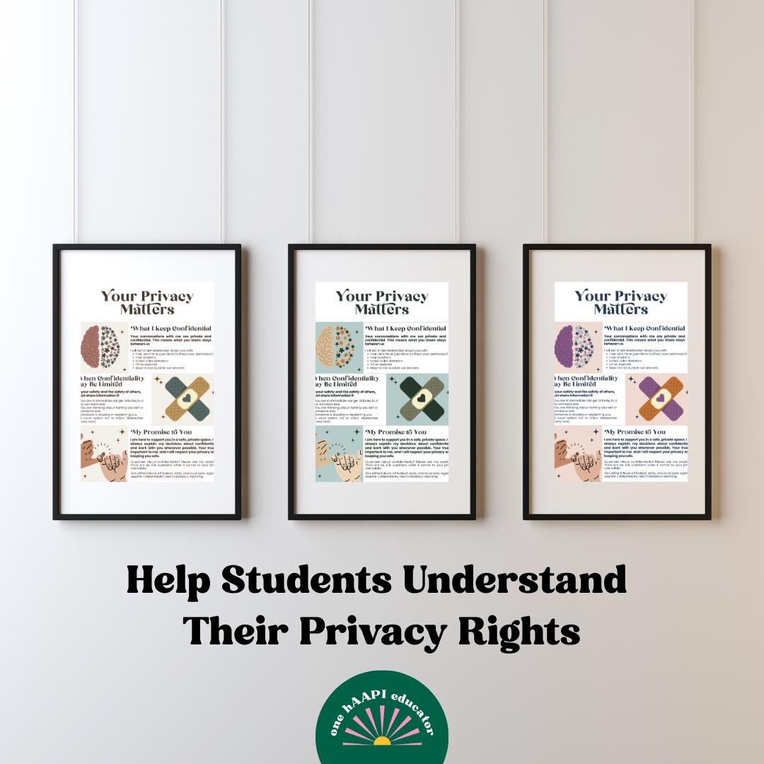 Student Services Confidentiality Poster | Student Privacy Rights Office ...