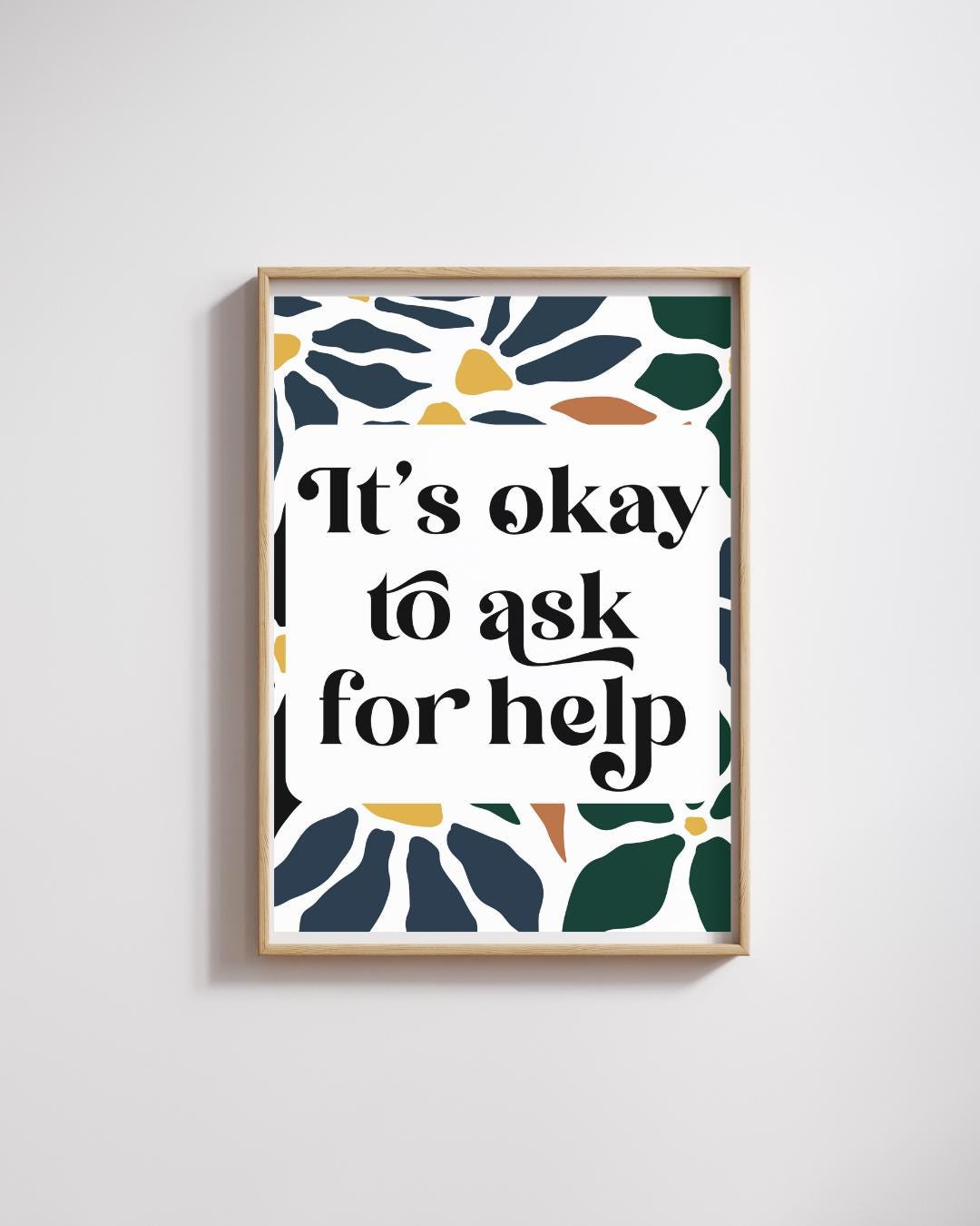 It’s Okay to Ask for Help Printable Poster – Counseling Office Decor ...