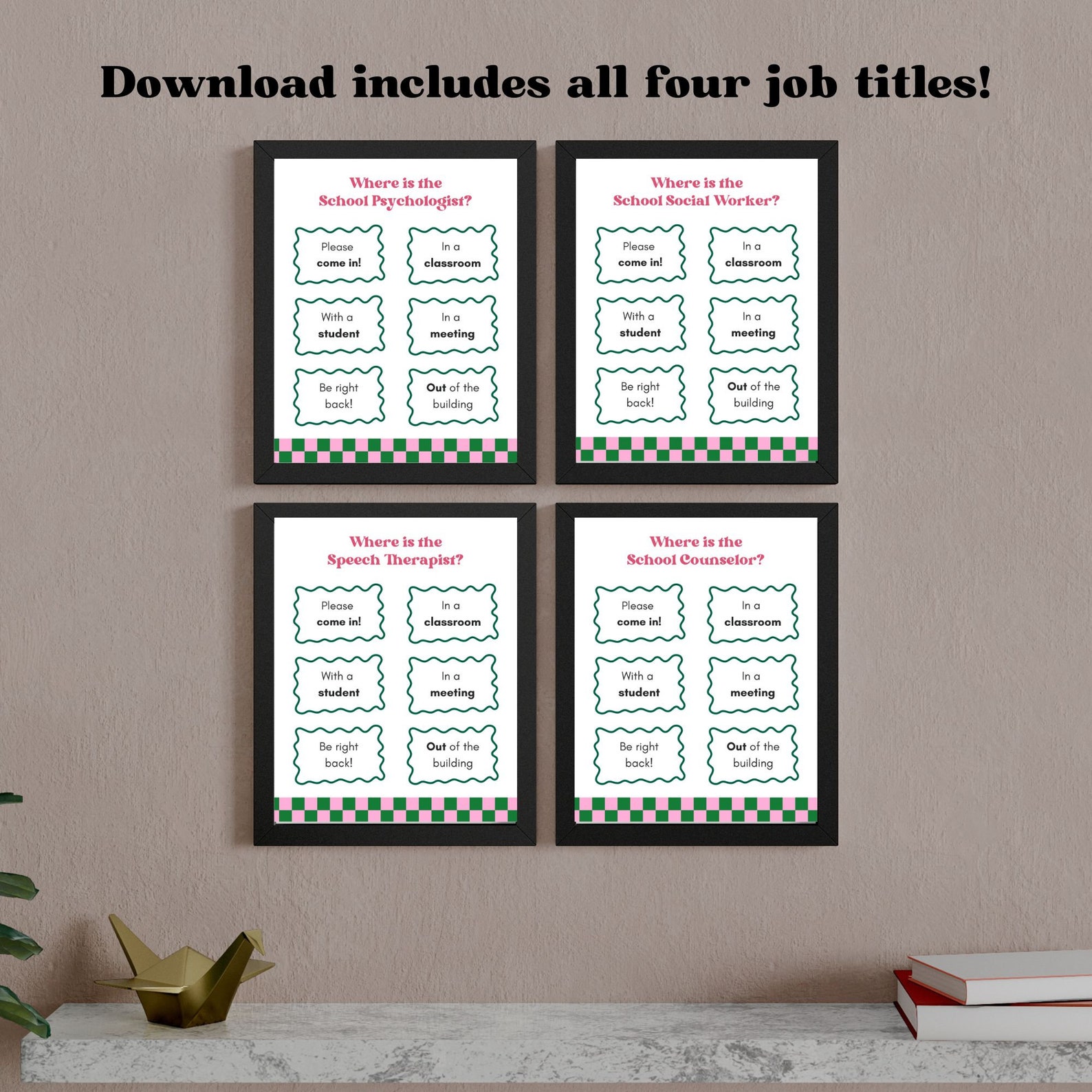 Modern Where is the School Social Worker Sign, Where is the Counselor ...