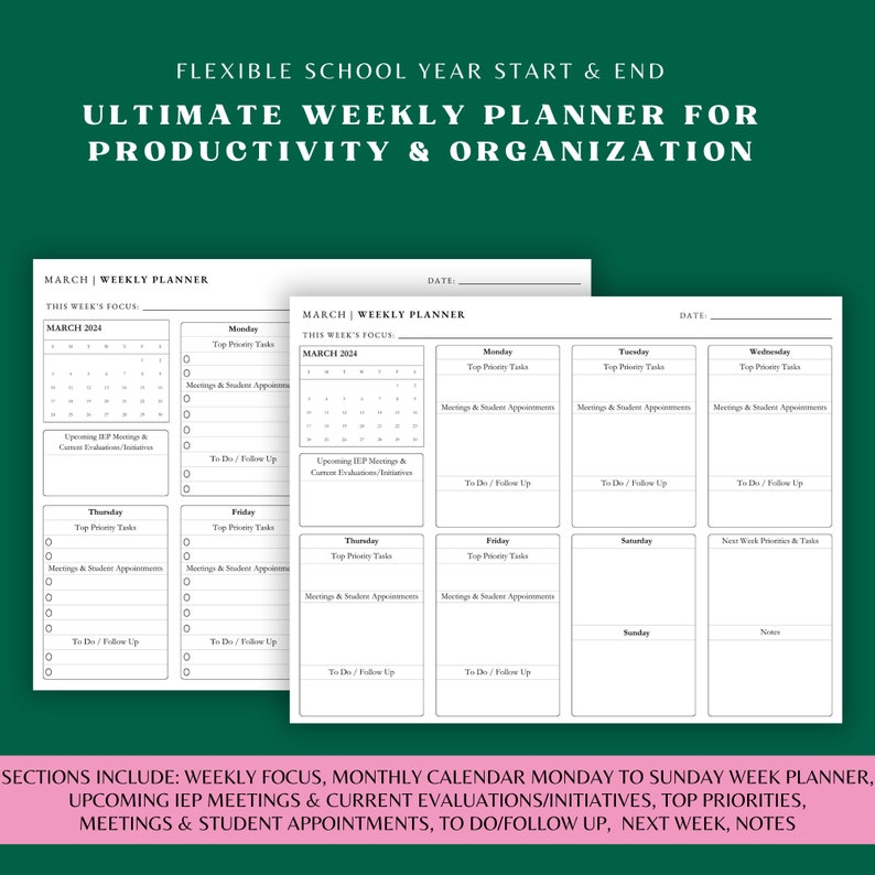 School Counselor Planner, School Counseling, Minimalist Design, SY23-24 ...