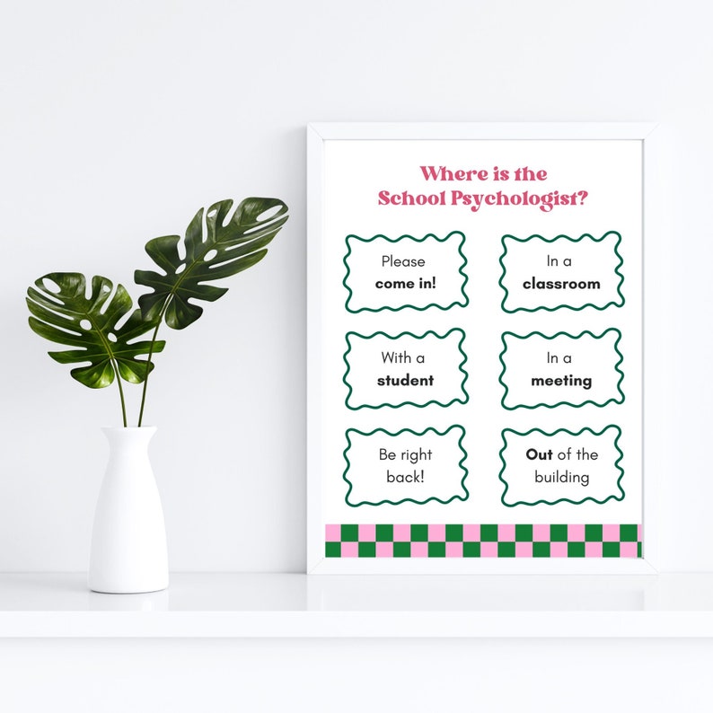 Modern Where is the School Social Worker Sign, Where is the Counselor ...