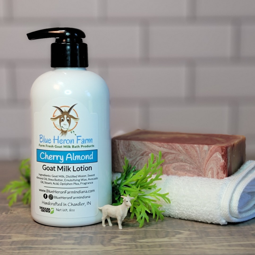 8oz Goat Milk Lotion With Pump, Goat Milk Hand Cream, Body Lotion ...