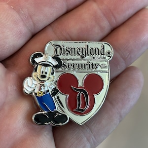 Disneyland Security Badge-mickey Mouse Enamel PIN - Etsy