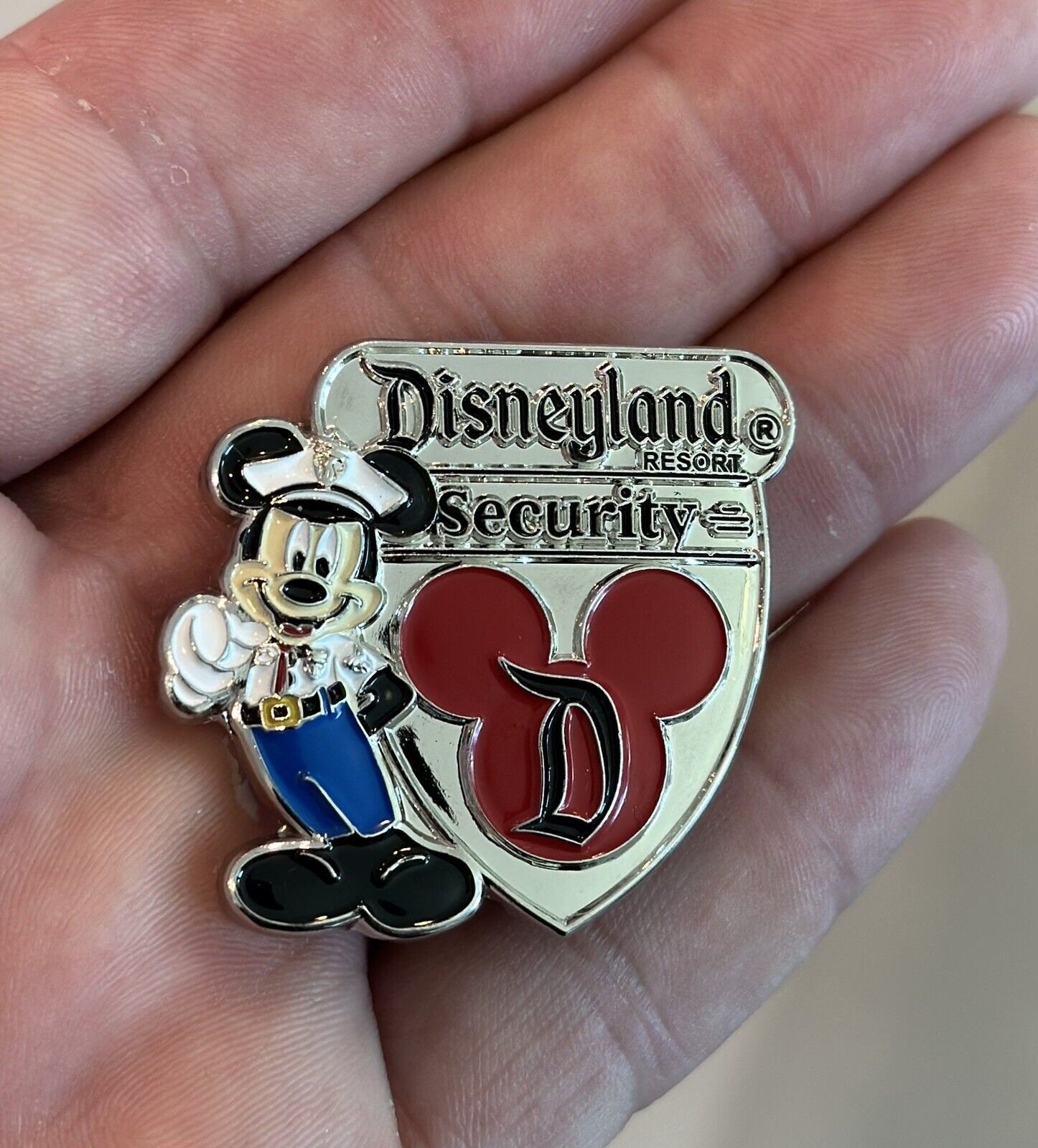 Disneyland Security Badge-mickey Mouse Enamel PIN - Etsy
