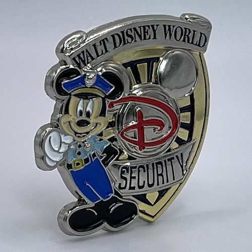 Disney Security Badge-mickey Mouse Enamel PIN - Etsy
