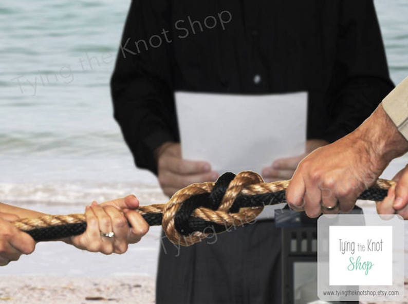 Tying the Knot Wedding Ceremony Kit Infinity Knot Nautical | Etsy