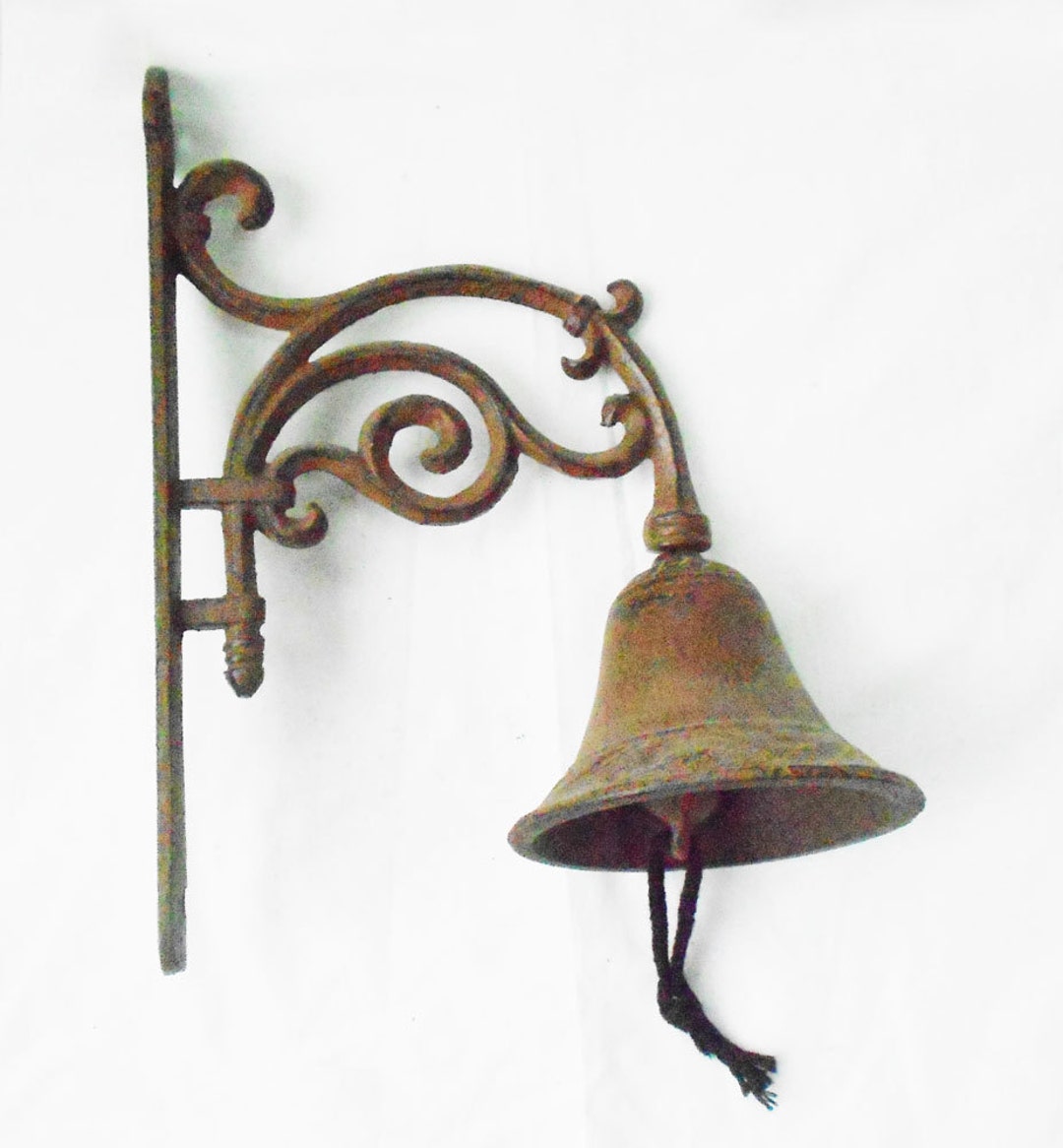 Bronze French Scroll Rustic Antique Solid Cast Iron Big Hanging Door ...