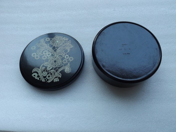 Rare Vintage USSR Bakelite Box , Bakelite Round Box ,… - Gem