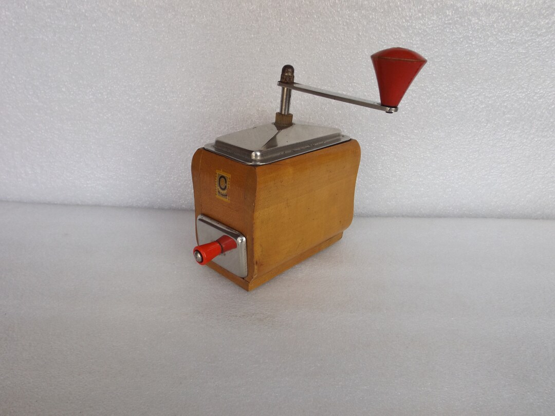 Vintage Poland Wooden Coffee Grinder Mill CZESTOCHOWA , Free Worldwide ...