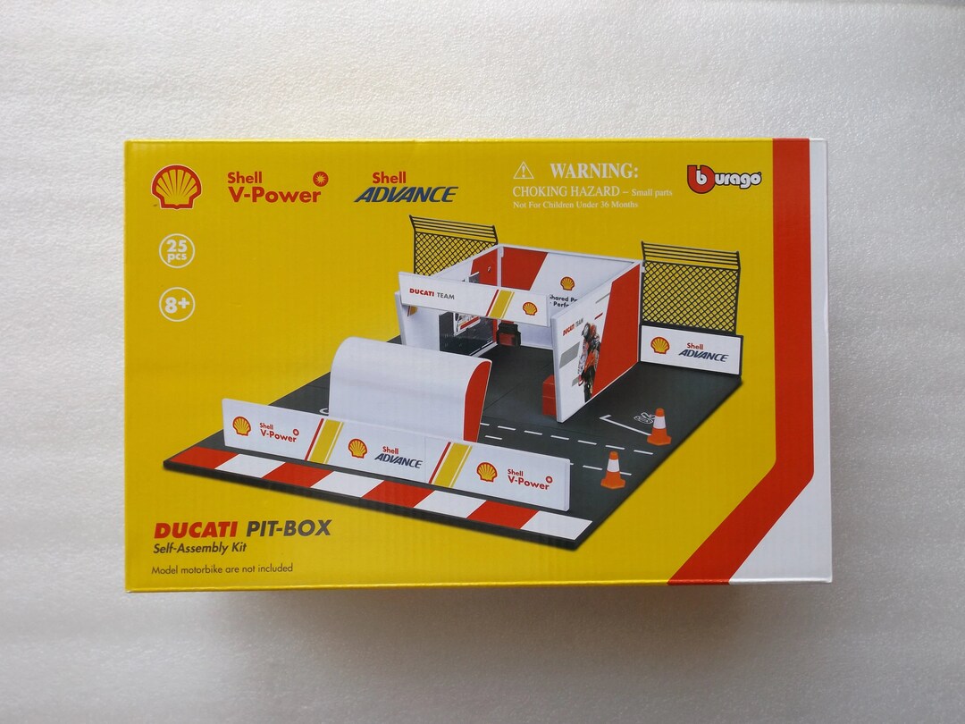 Ducati Pit-box Burago Shell V-power , New , Never Used , FREE SHIPPING ...