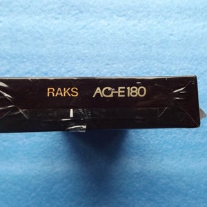 RAKS AQ-E180 Plus VHS Blank Video Cassette Tape , New , Sealed , Free ...