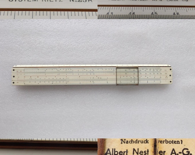 Very Rare Vintage Slide Rule Albert Nestler SYSTEM REITZ 23R , Made in ...