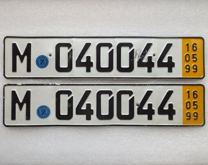 ORIGINAL German License Plate - Etsy