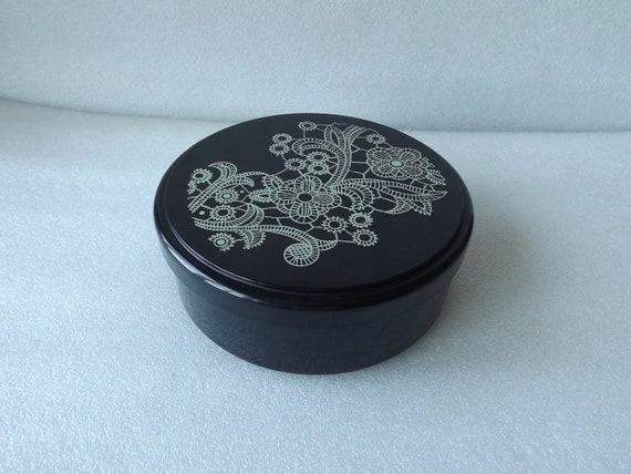 Rare Vintage USSR Bakelite Box , Bakelite Round Box ,… - Gem