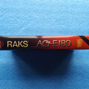 RAKS AQ-E180 Plus VHS Blank Video Cassette Tape , New , Sealed , Free ...