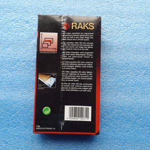 RAKS AQ-E180 Plus VHS Blank Video Cassette Tape , New , Sealed , Free ...