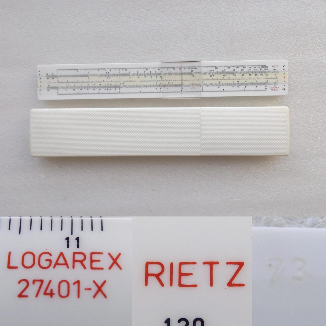 Slide Rule Logarex , Vintage Slide Rule LOGAREX 27401-X RIETZ W/ Box ...