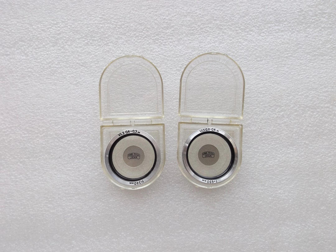 RARE 2 X Carl Zeiss Jena 30mm Filters With Original Case , EXCELLENT ...